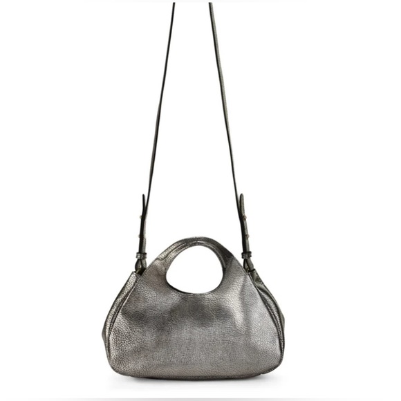The Sak | Bags | The Sak Mini Satchel Leather Pursedark Silver | Poshmark